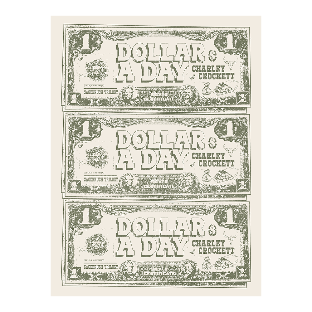 Dollar A Day Poster - Charley Crockett Official Store