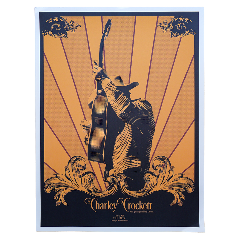 Raleigh, NC - The Ritz 2023 Poster - Charley Crockett Official Store
